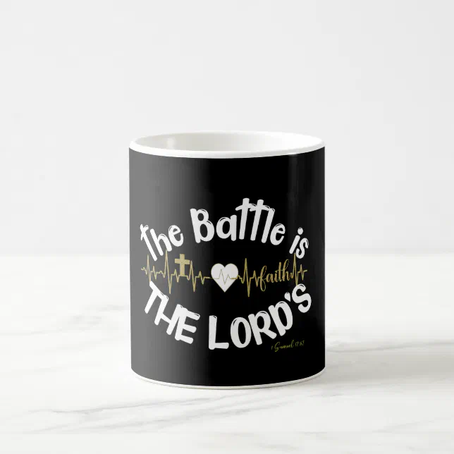 Battle is the Lord's KJV Scripture Quote Coffee Mug | Zazzle