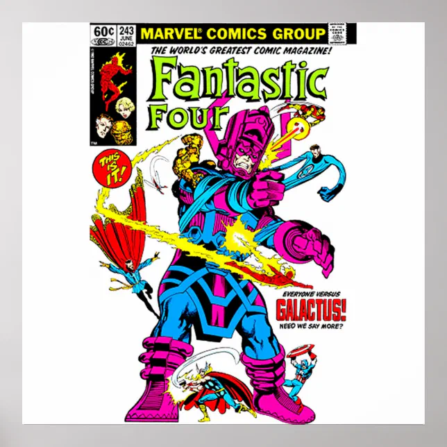 Battle of Galactus Poster | Zazzle