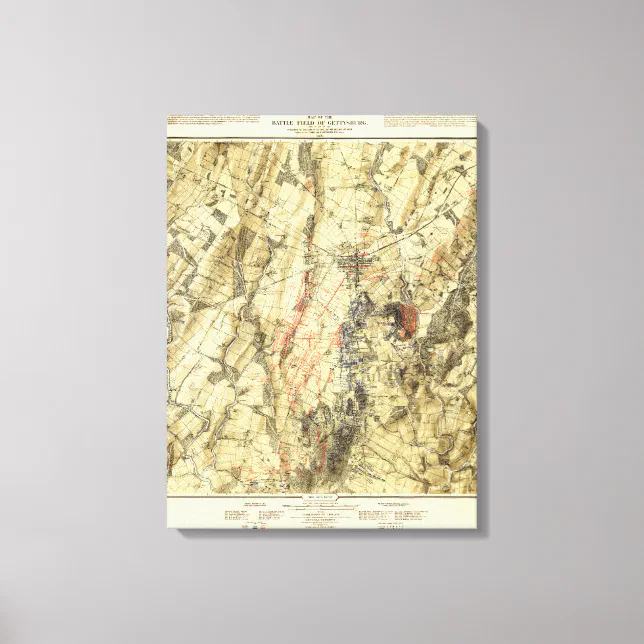 Battle of Gettysburg 13 Canvas Print | Zazzle