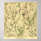 Battle of Gettysburg map Poster | Zazzle.com