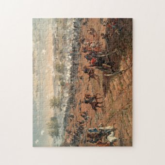 Battle of Gettysburg Civil War 19th Century Print Jigsaw Puzzle | Zazzle