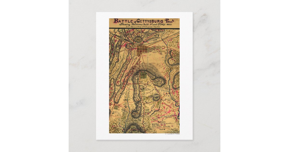 Battle of Gettysburg Postcard | Zazzle