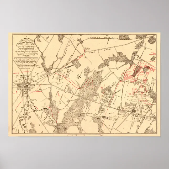 Battle of Gettysburg Poster | Zazzle
