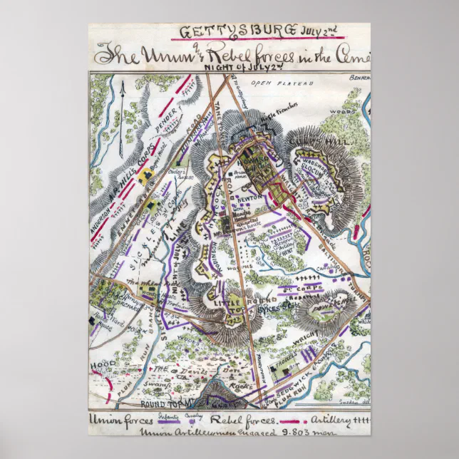 Battle of Gettysburg Poster | Zazzle