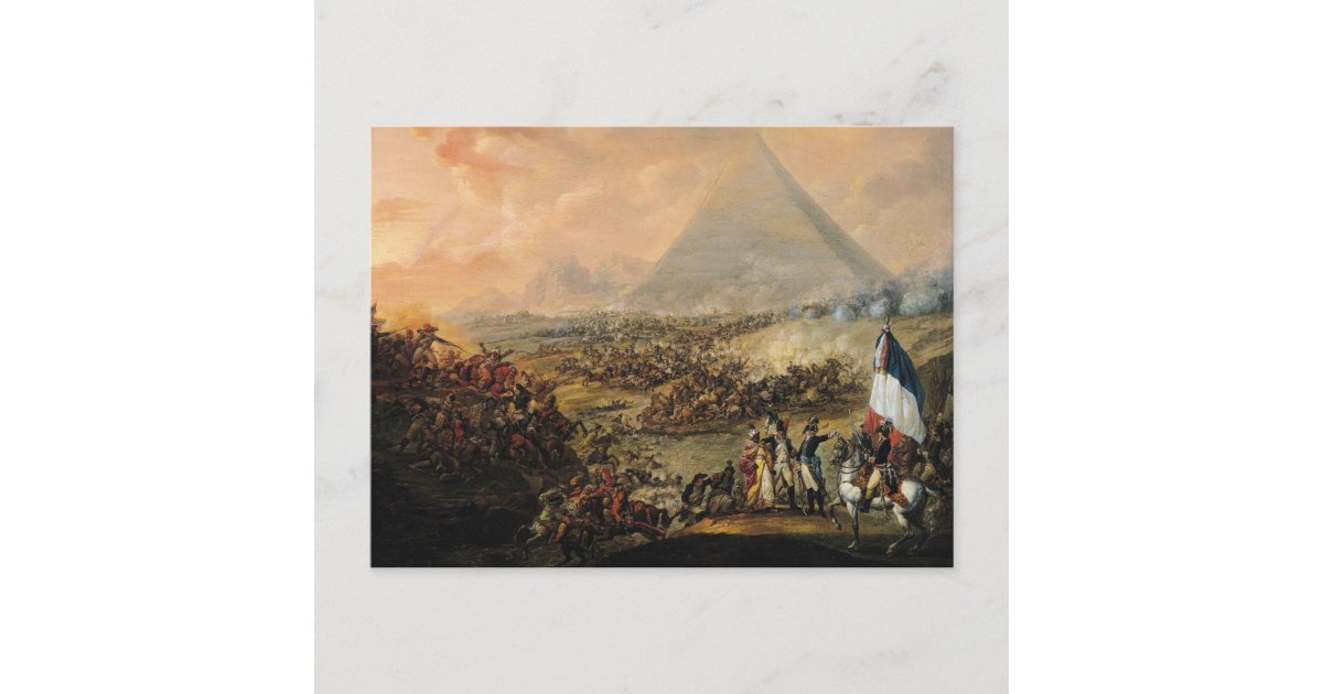 Battle of Pyramids, 21 July 1798 Postcard | Zazzle.com