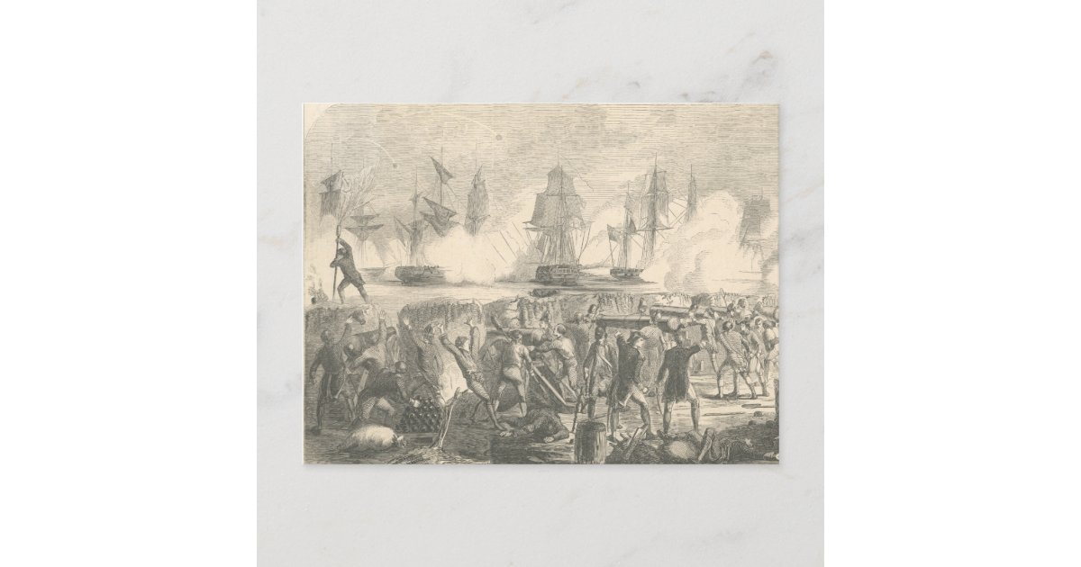Battle of Sullivan's Island, 1776 Postcard | Zazzle