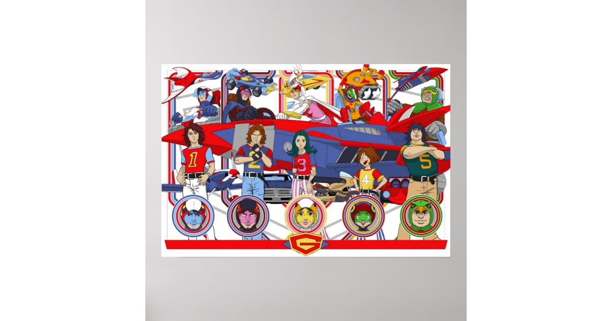 Battle of the Planets Gatchman G force vintage c Poster | Zazzle