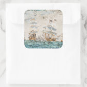 Battle of Trafalgar 1805 1998 Square Sticker | Zazzle