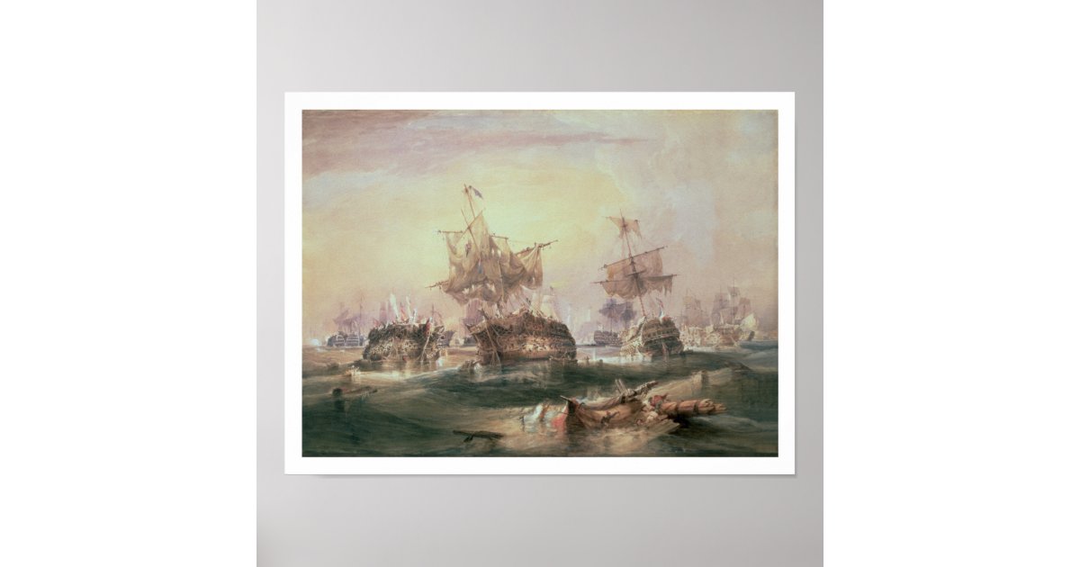 Battle of Trafalgar, 21st October 1805 Poster | Zazzle