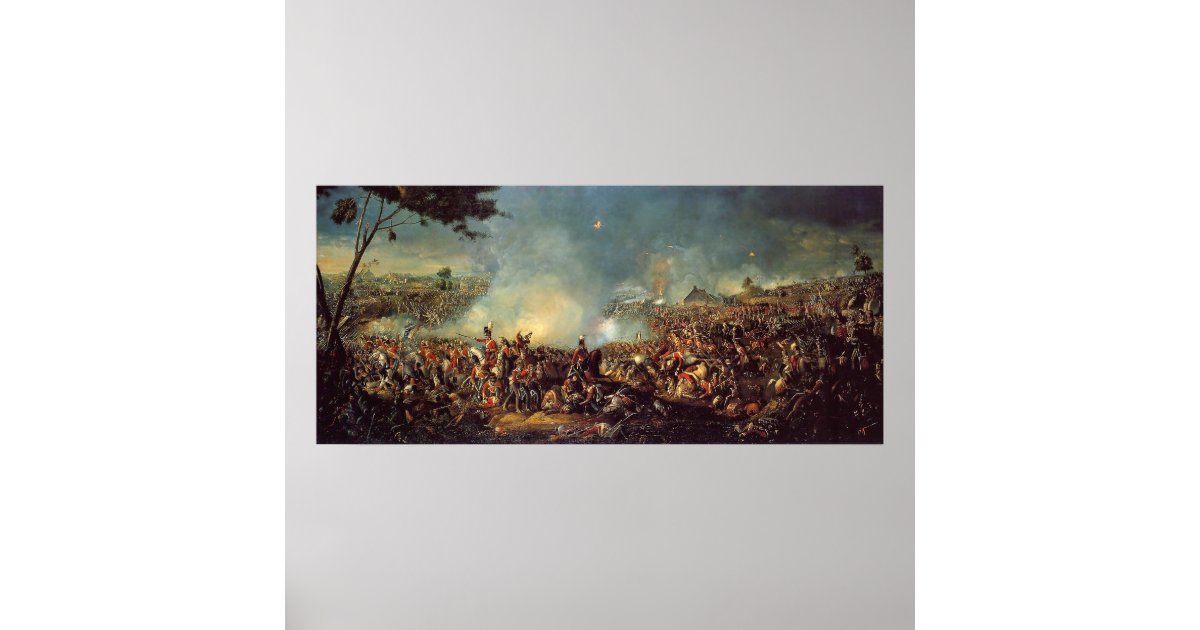 Battle of Waterloo by William Sadler Poster | Zazzle