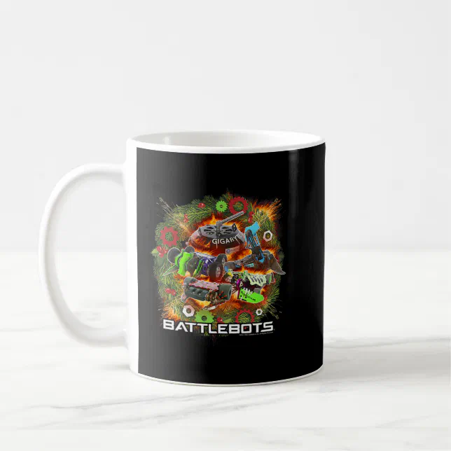BattleBots Christmas Exploding Wreath Group Shot P Coffee Mug | Zazzle
