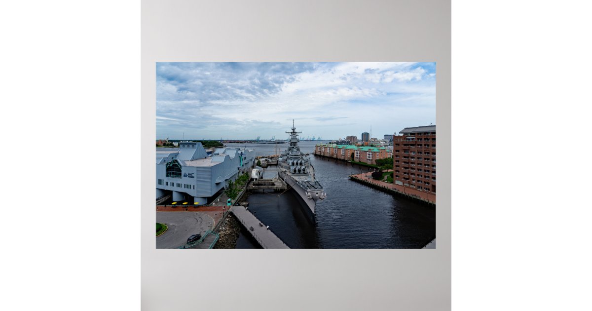 Battleship USS Wisconsin "Whisky" Poster | Zazzle