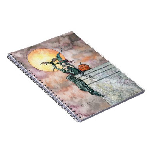 Batty Cat Witch Notebook | Zazzle