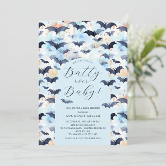 Batty Over Baby Baby Shower Invitation | Zazzle