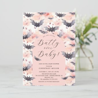 Batty Over Baby Baby Shower Invitation | Zazzle