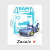 Batwheels™ Bam - The Batmobile Sticker | Zazzle