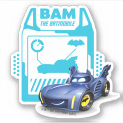 Batwheels™ Bam - The Batmobile Sticker | Zazzle