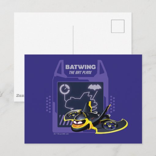 Batwheels™ Batwing - The Bat Plane Postcard | Zazzle
