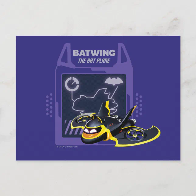 Batwheels™ Batwing - The Bat Plane Postcard | Zazzle