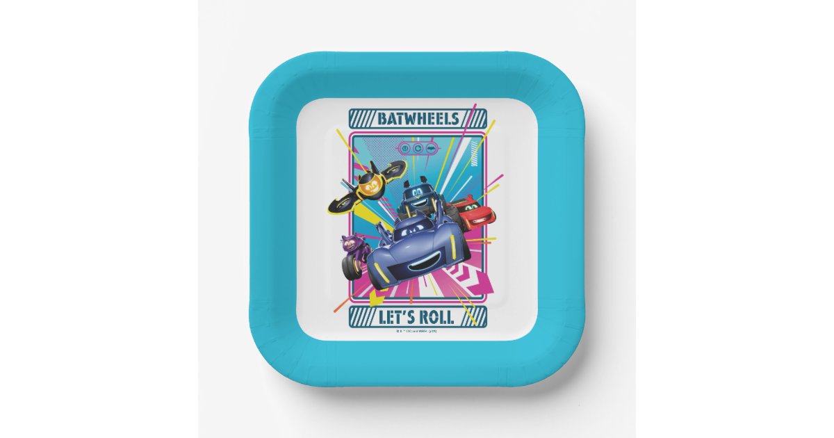 Batwheels™ - Let's Roll Paper Plates | Zazzle