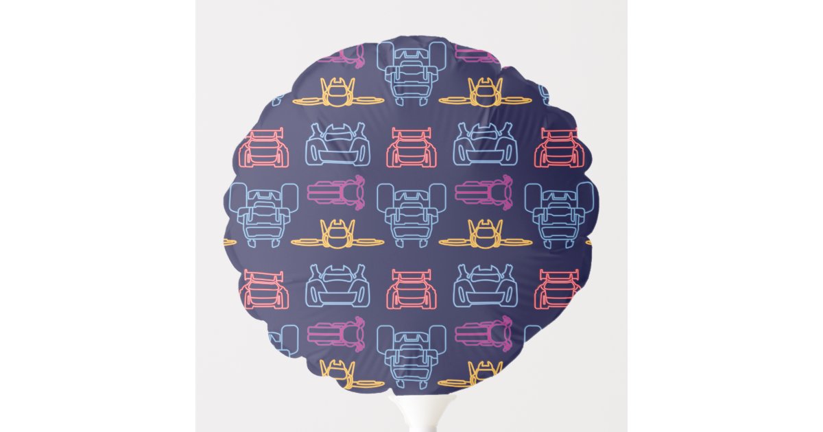 Batwheels™ Neon Outline Pattern Balloon | Zazzle