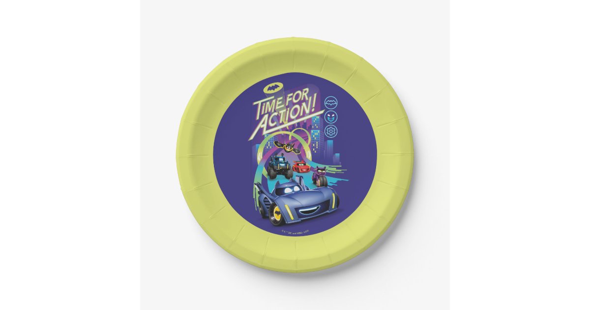Batwheels™ - Time for Action Paper Plates | Zazzle
