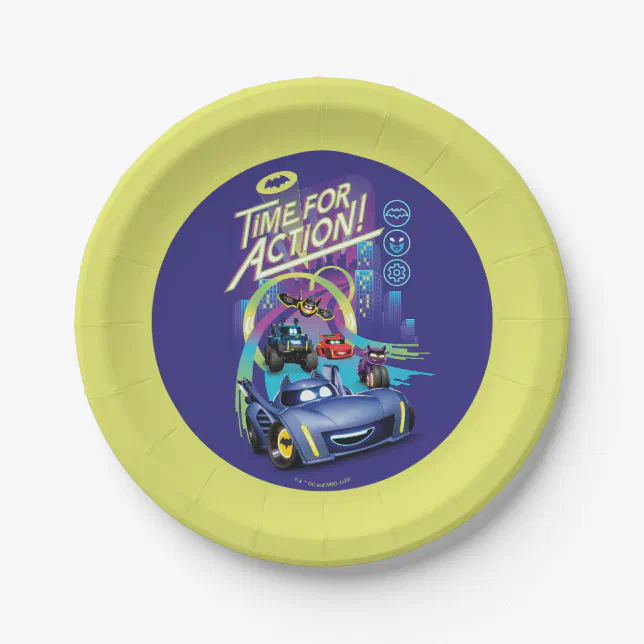 Batwheels™ - Time for Action Paper Plates | Zazzle