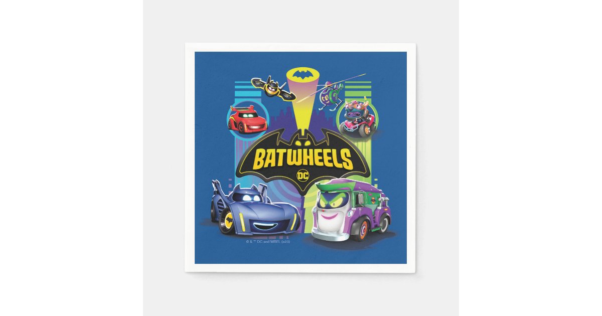 Batwheels™ Vs Legion of Zoom Napkins | Zazzle