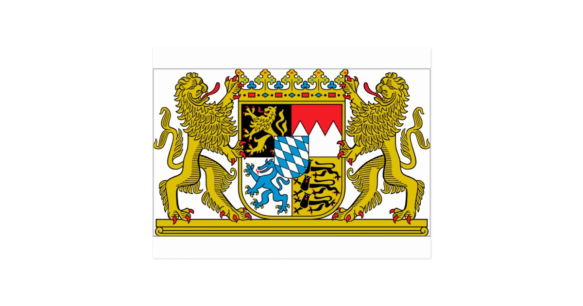 Bavaria (Germany) Coat of Arms Postcard | Zazzle.com