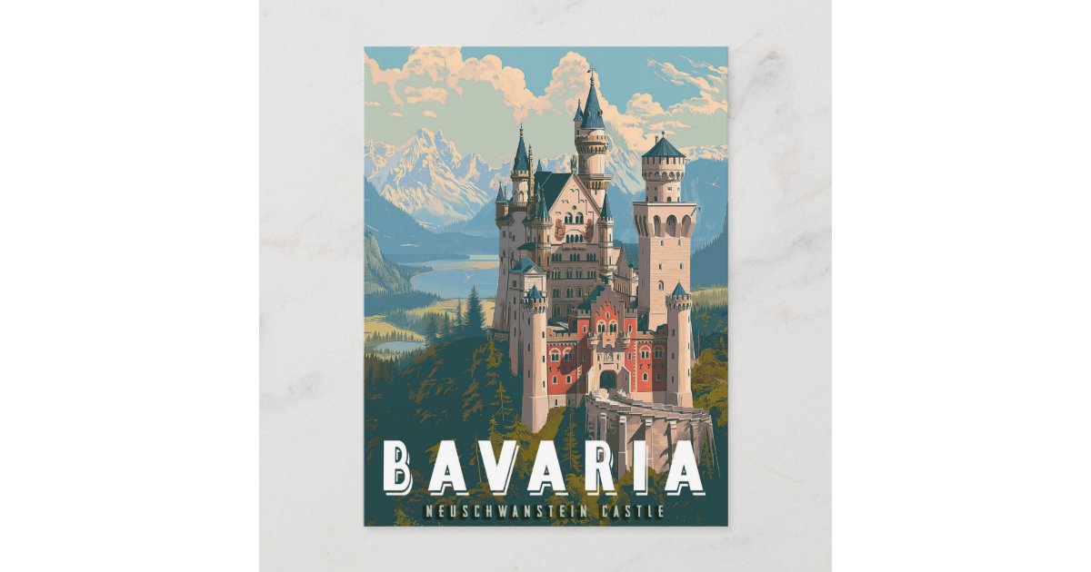 Bavaria: Neuschwanstein Castle Postcard | Zazzle