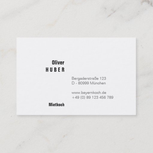 Bavaria Professional: german size Business Card | Zazzle