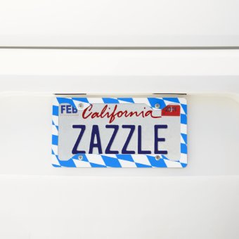Bavarian Flag License Plate Frame | Zazzle