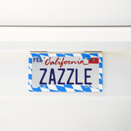 Bavarian Flag License Plate Frame | Zazzle