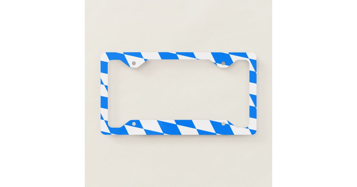 Bavarian Flag License Plate Frame | Zazzle