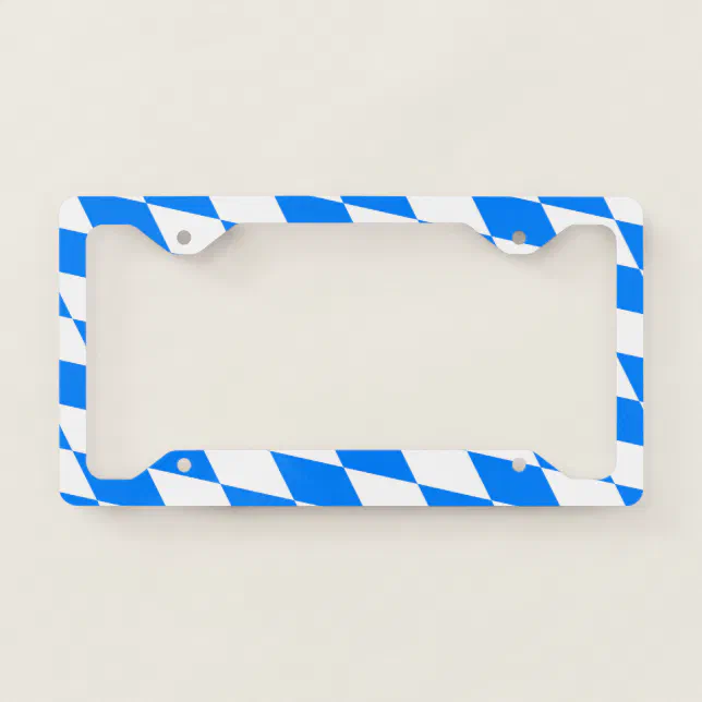 Bavarian Flag License Plate Frame | Zazzle