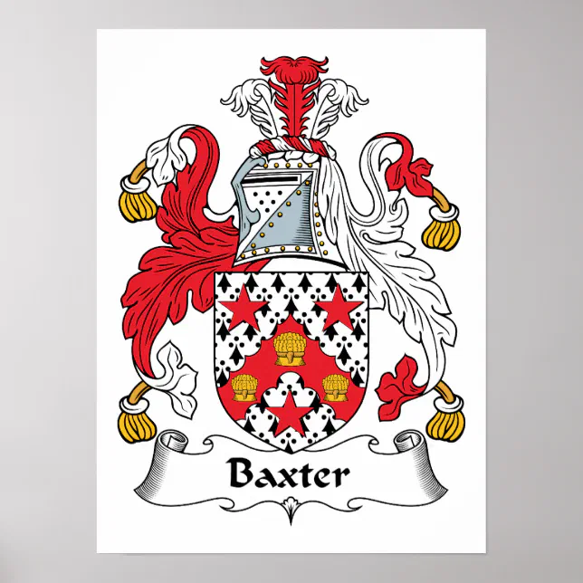 Baxter Family Crest Poster | Zazzle