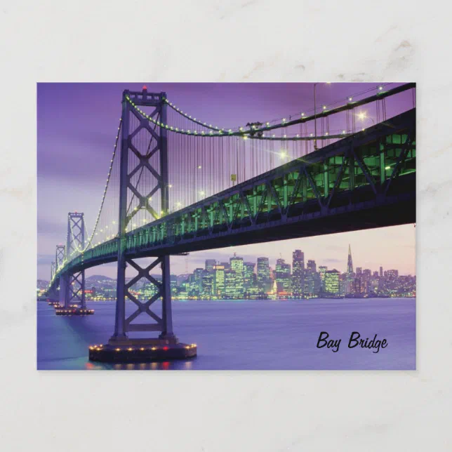 Bay Bridge Postcard | Zazzle