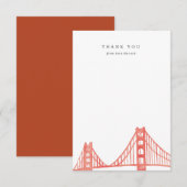 Bay Bridge Thank You Card | Zazzle