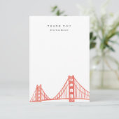Bay Bridge Thank You Card | Zazzle