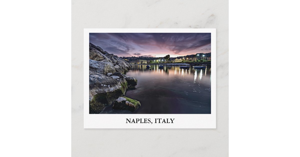 Bay of Naples in Italy Postcard | Zazzle