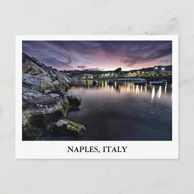 Bay of Naples in Italy Postcard | Zazzle
