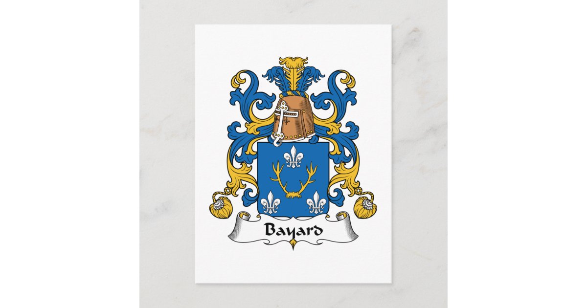 Bayard Family Crest Postcard | Zazzle