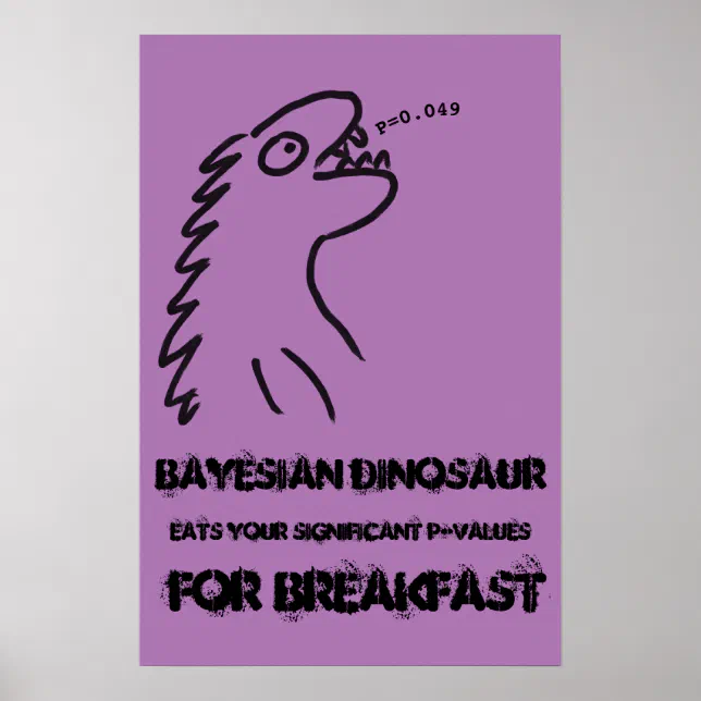Bayesian statistics poster | Zazzle