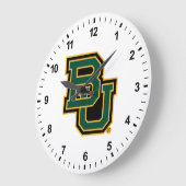 Baylor University Block Letters Large Clock | Zazzle