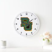 Baylor University Block Letters Large Clock | Zazzle