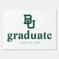Baylor University BU Logo Graduation Sign | Zazzle