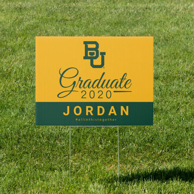 Baylor University Graduate 2020 Sign | Zazzle