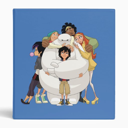 Baymax and his Friends 3 Ring Binder | Zazzle