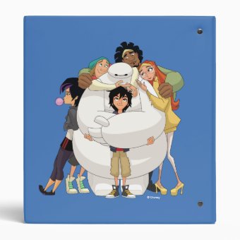 Baymax and his Friends 3 Ring Binder | Zazzle