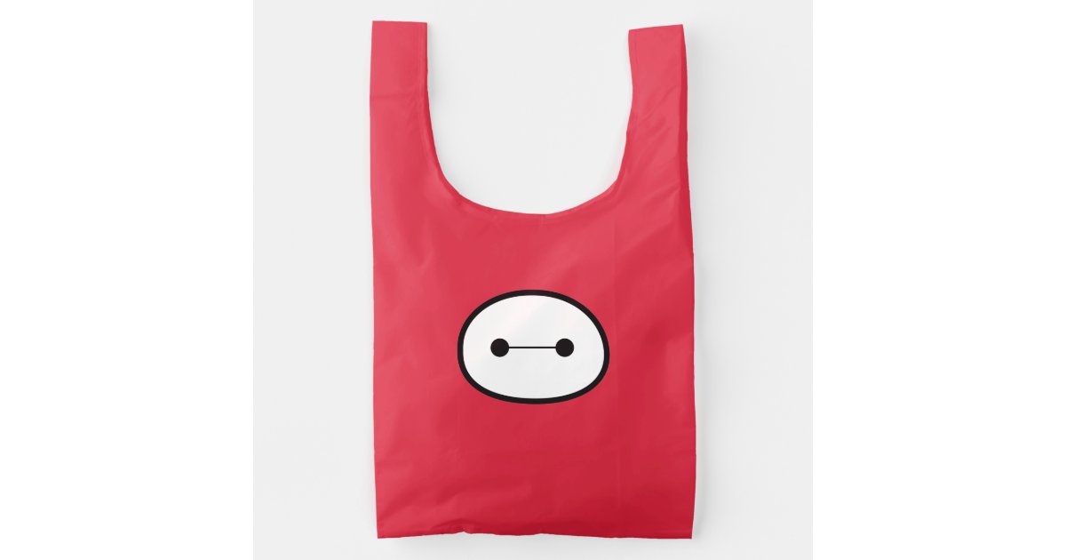Baymax Face Outline Reusable Bag | Zazzle